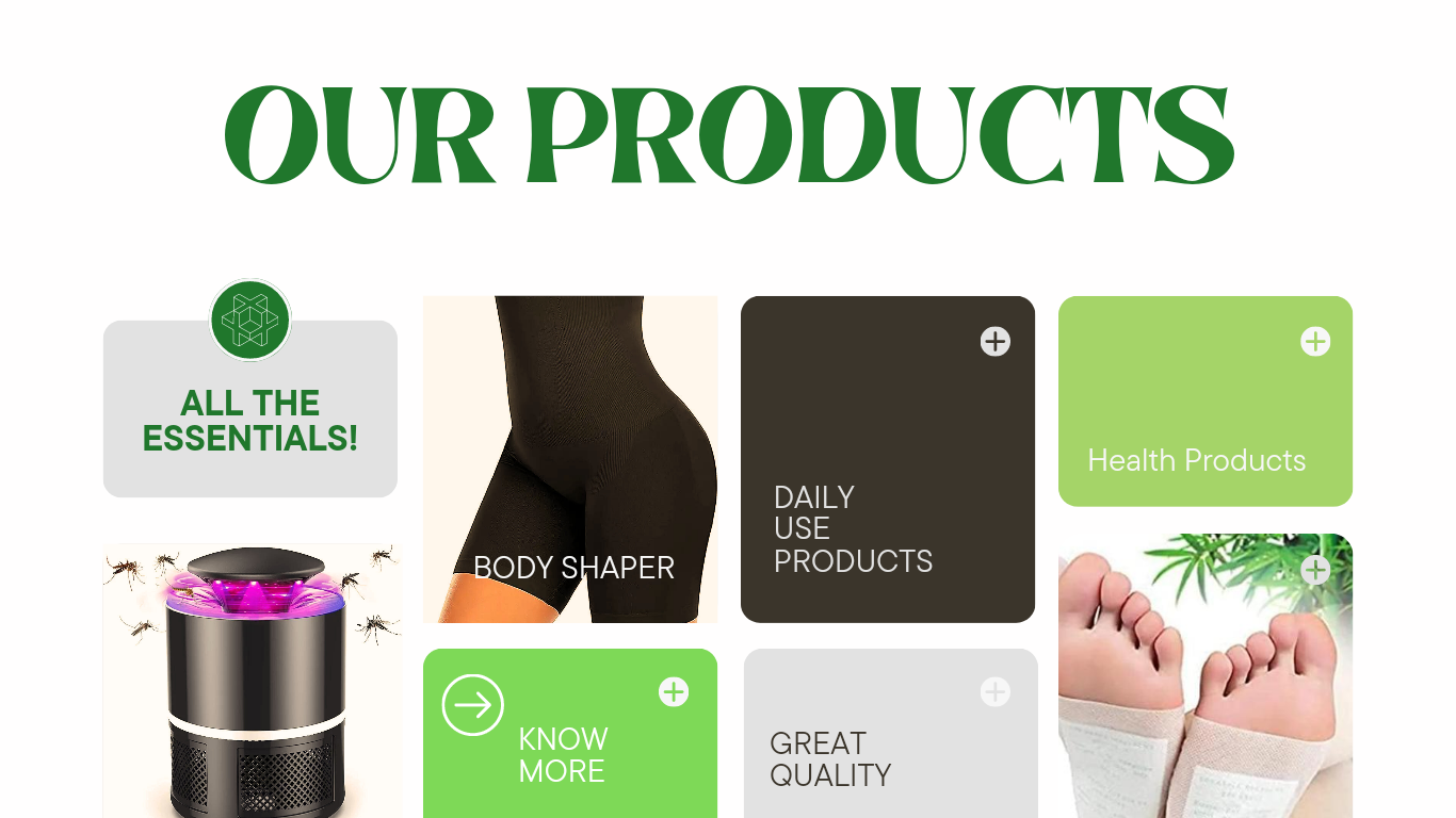 Our Products – Shopping Corner